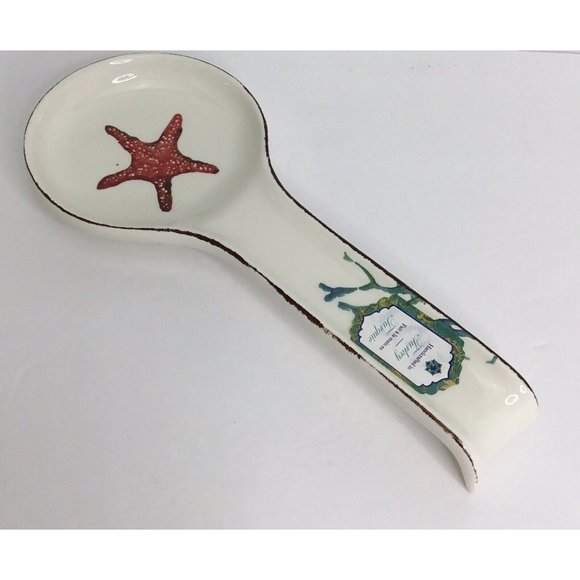 Papart Ceramics | Kitchen | Starfish Coral Spoon Rest Hand Painted ...